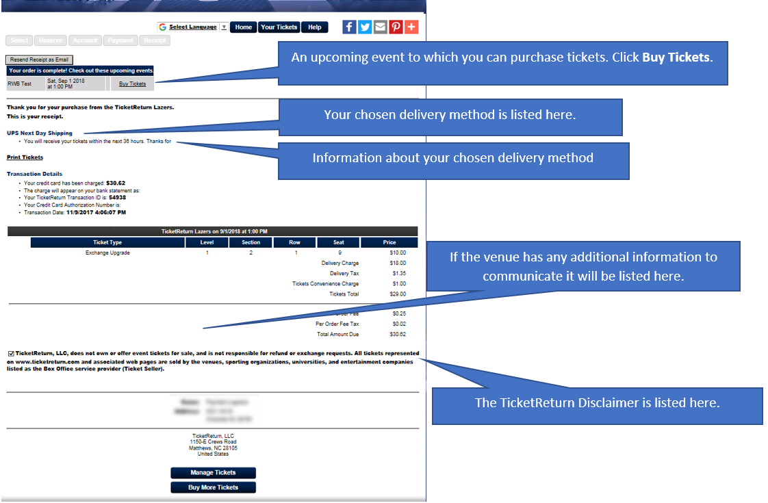 Understanding Your Receipt